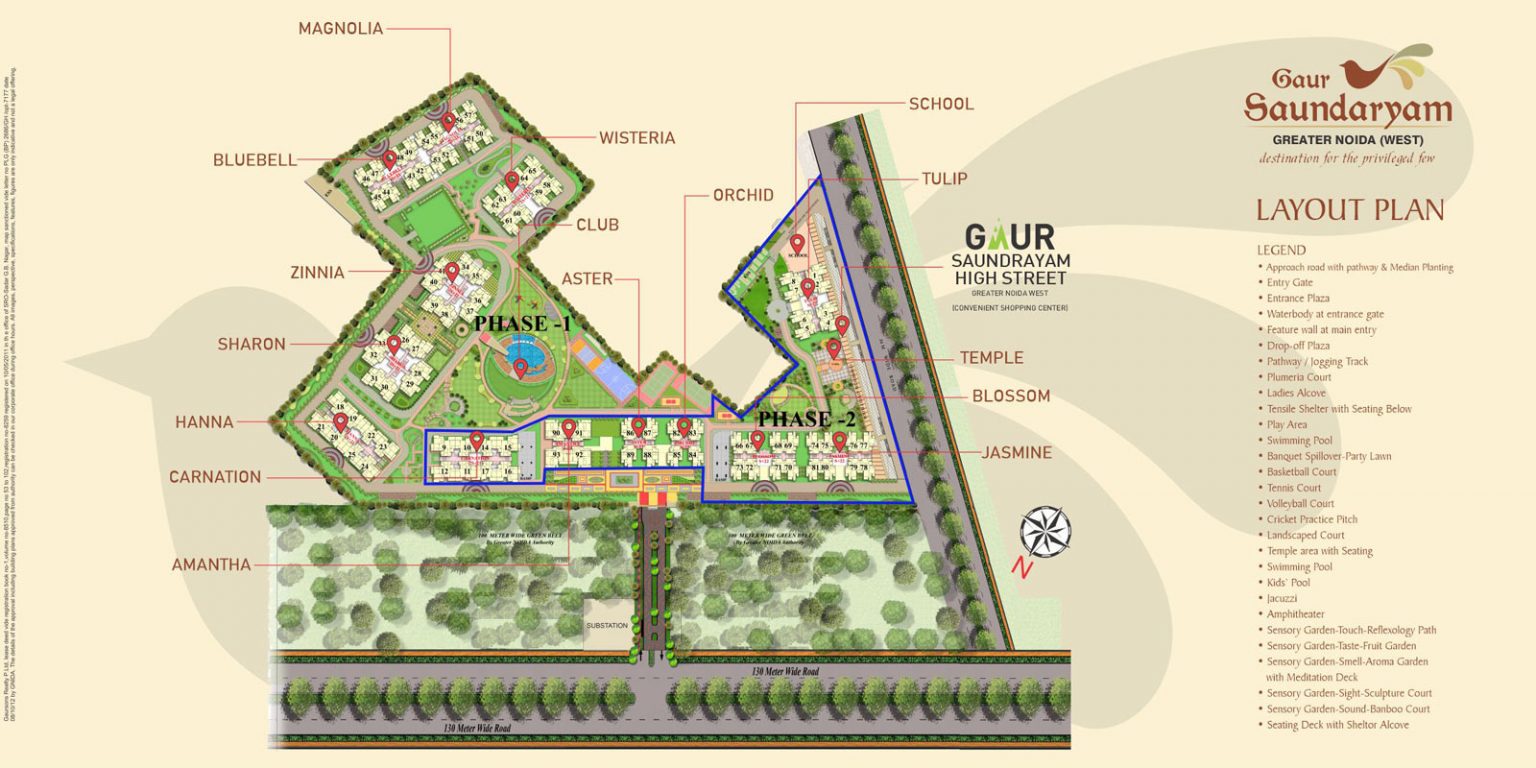 Gaur Saundaryam 3/4 bhk luxury apartments in Noida Ext-Bricks By Bricks